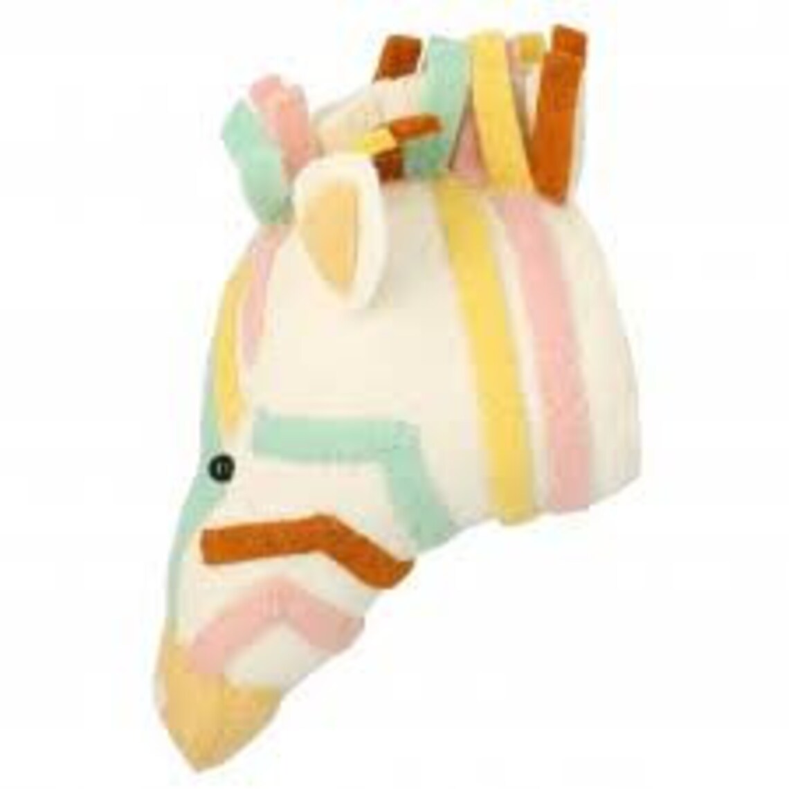 Pastel Zebra | Stuffed Zebra | Kids Room | Kids Animal Head | ZEBRA - Etsy