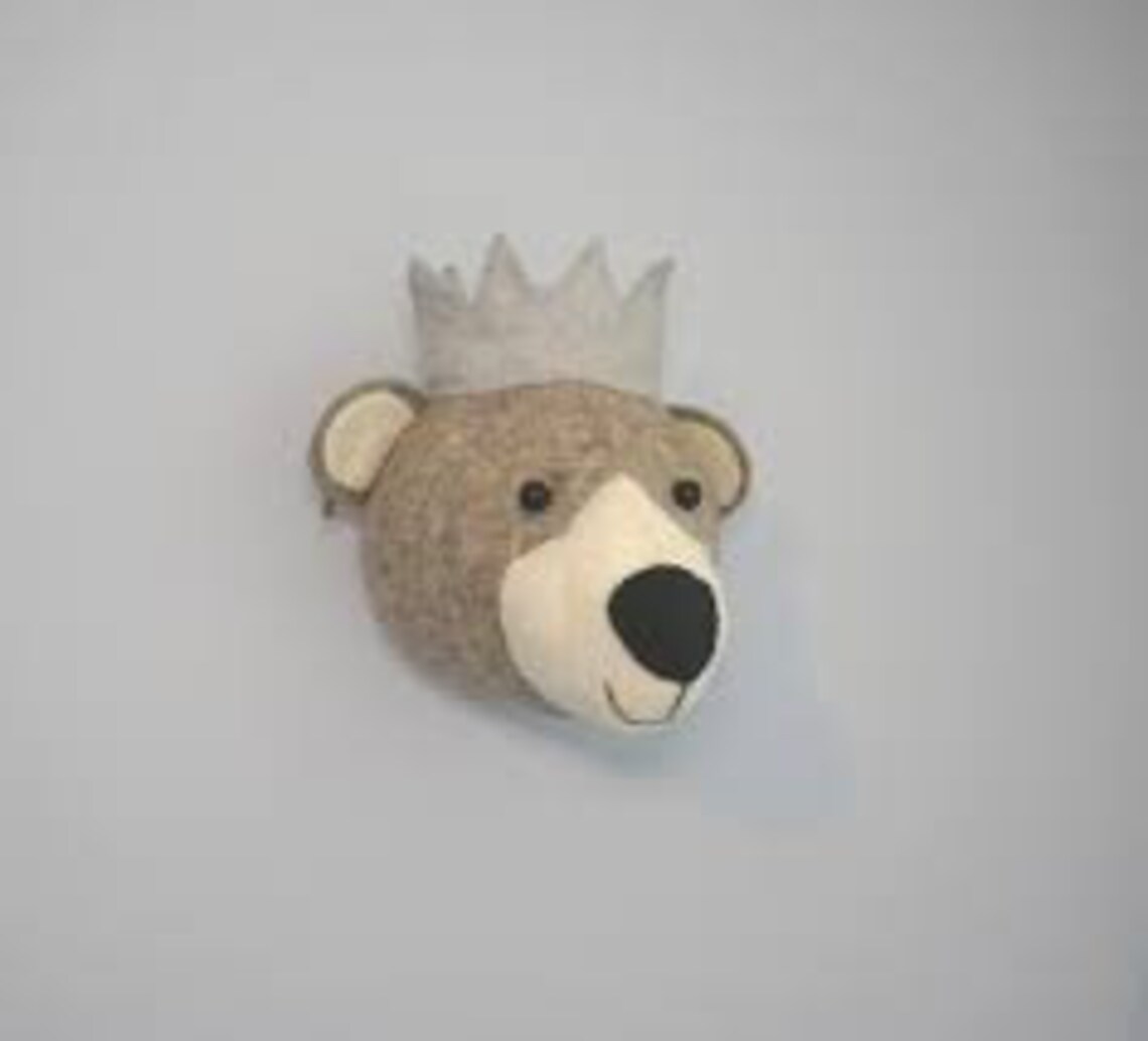 Baby Bear | Bear Head | Kids Animal Head | Animal Head | Faux Taxidermy ...