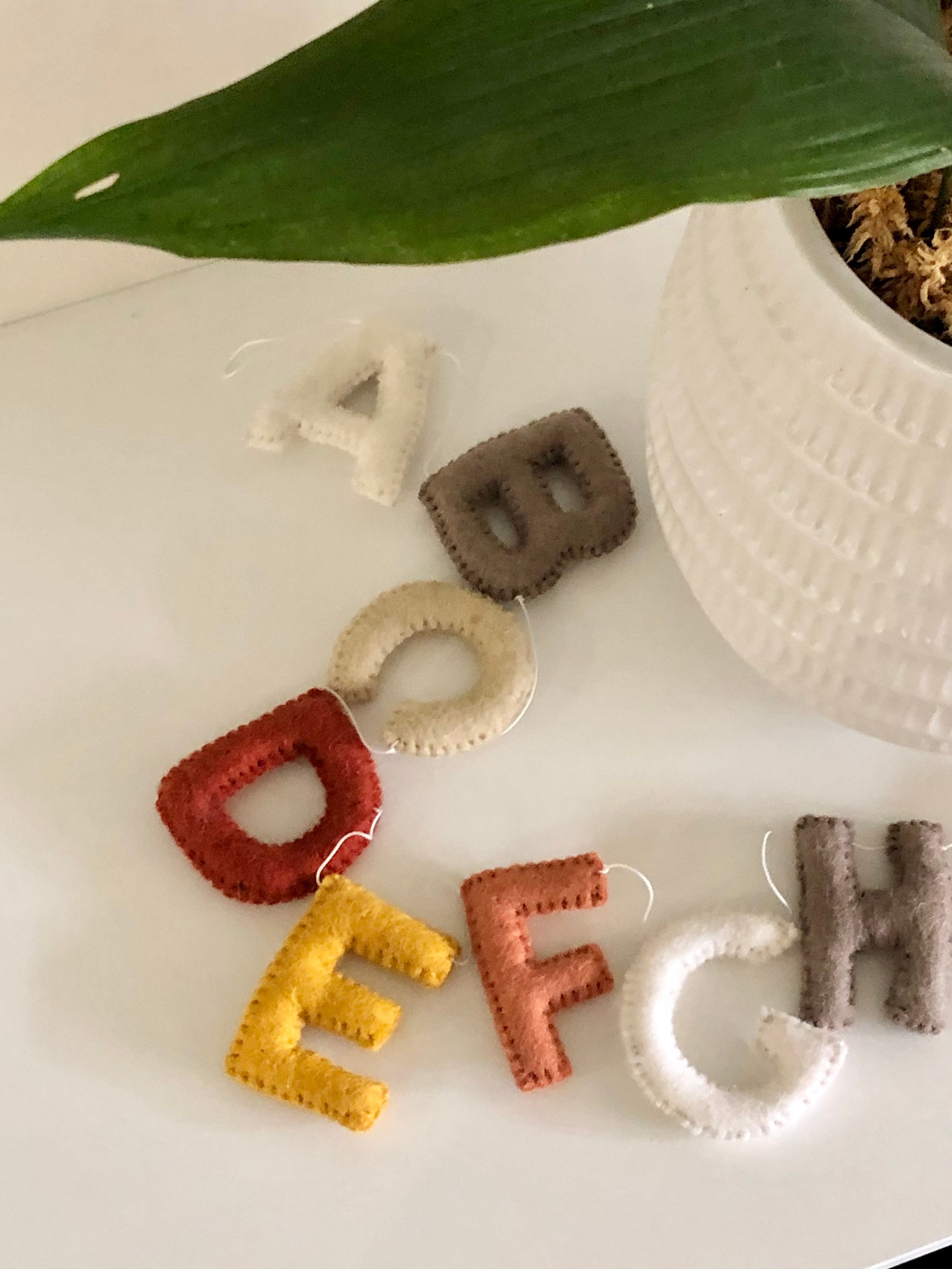 Alphabet Garland Letter Garland Felt Alphabet Kids | Etsy