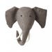 Large Felt Elephant Head | Stuffed Elephant Head | Kids Room Head ...