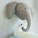 Large Felt Elephant Head | Stuffed Elephant Head | Kids Room Head ...