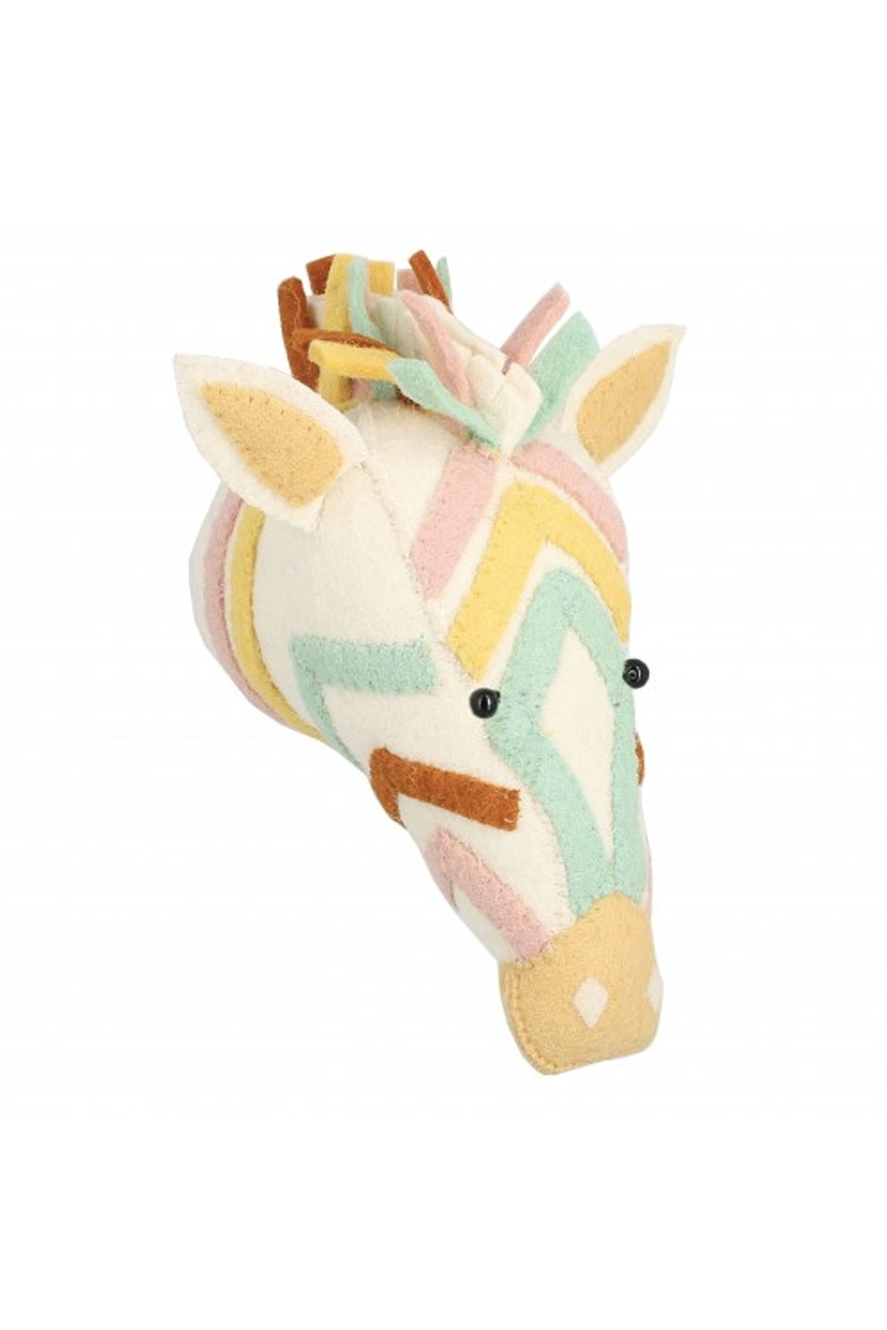 Pastel Zebra | Stuffed Zebra | Kids Room | Kids Animal Head | ZEBRA - Etsy