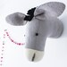 Felt Donkey Head Stuffed Donkey Head Kids Room Head Kids Animal Head ...