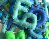 Alphabet Garland Letter Garland Felt Alphabet Kids - Etsy