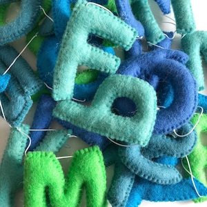 Alphabet Garland | Letter Garland | Felt Alphabet | Kids Garland | Sea ...