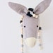 Donkey Head Stuffed Donkey Head Animal Head Faux Taxidermy Nursery ...