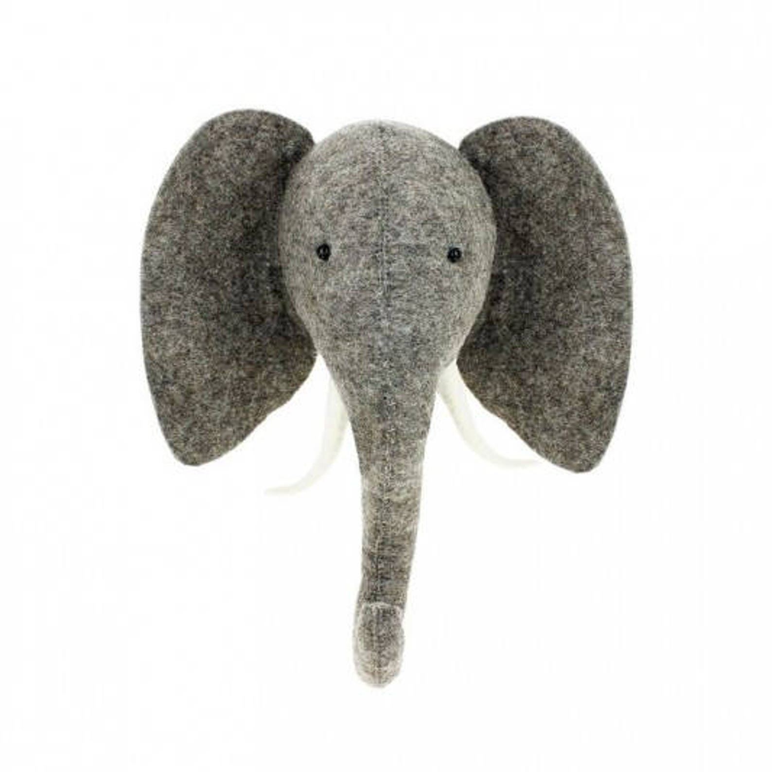 Felt Elephant Head Stuffed Elephant Head Kids Room Head Kids Animal ...