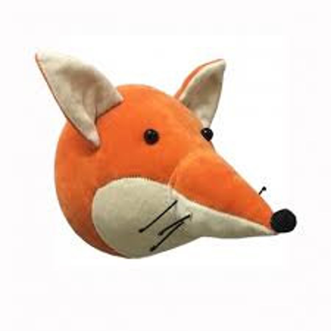 Felt Fox Head | Kids Animal Head | Animal Head | Faux Taxidermy | Wall ...