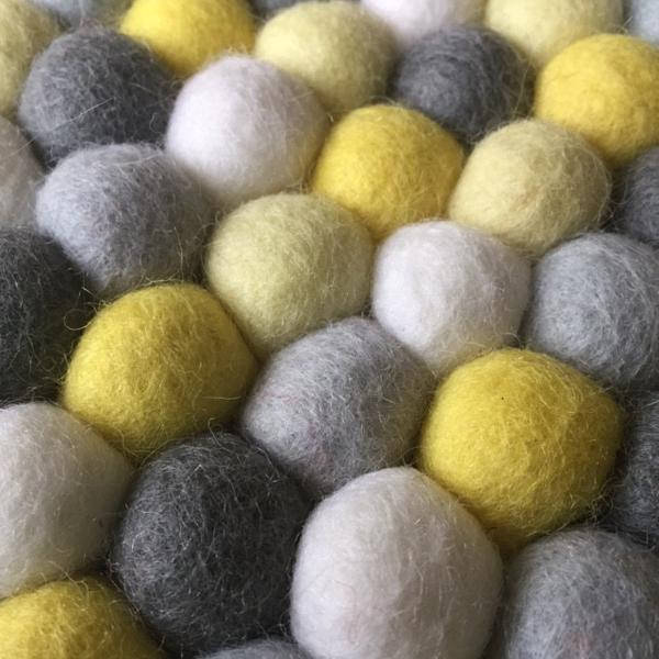 Nursery Rug Yellow Brick Road Free Shipping Felt Ball | Etsy