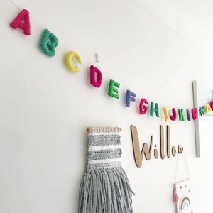Alphabet Garland | Letter Garland | Kids Garland | Nerds of Neon - Etsy