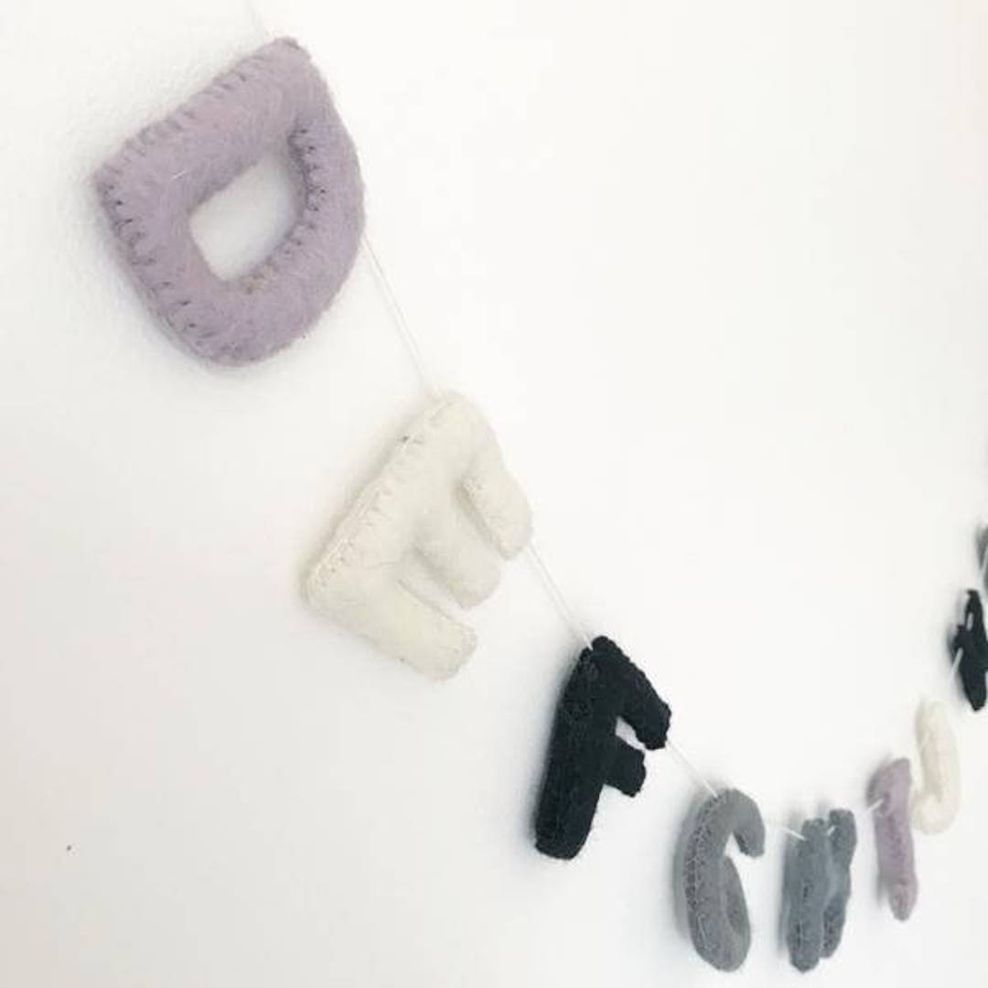 Alphabet Garland Letter Garland Kids Garland Mighetto's Muse - Etsy