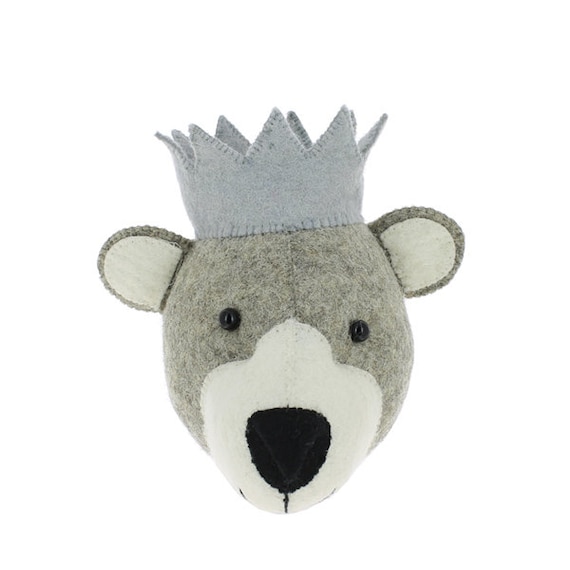 Baby Bear Bear Head Kids Animal Head Animal Head Faux | Etsy