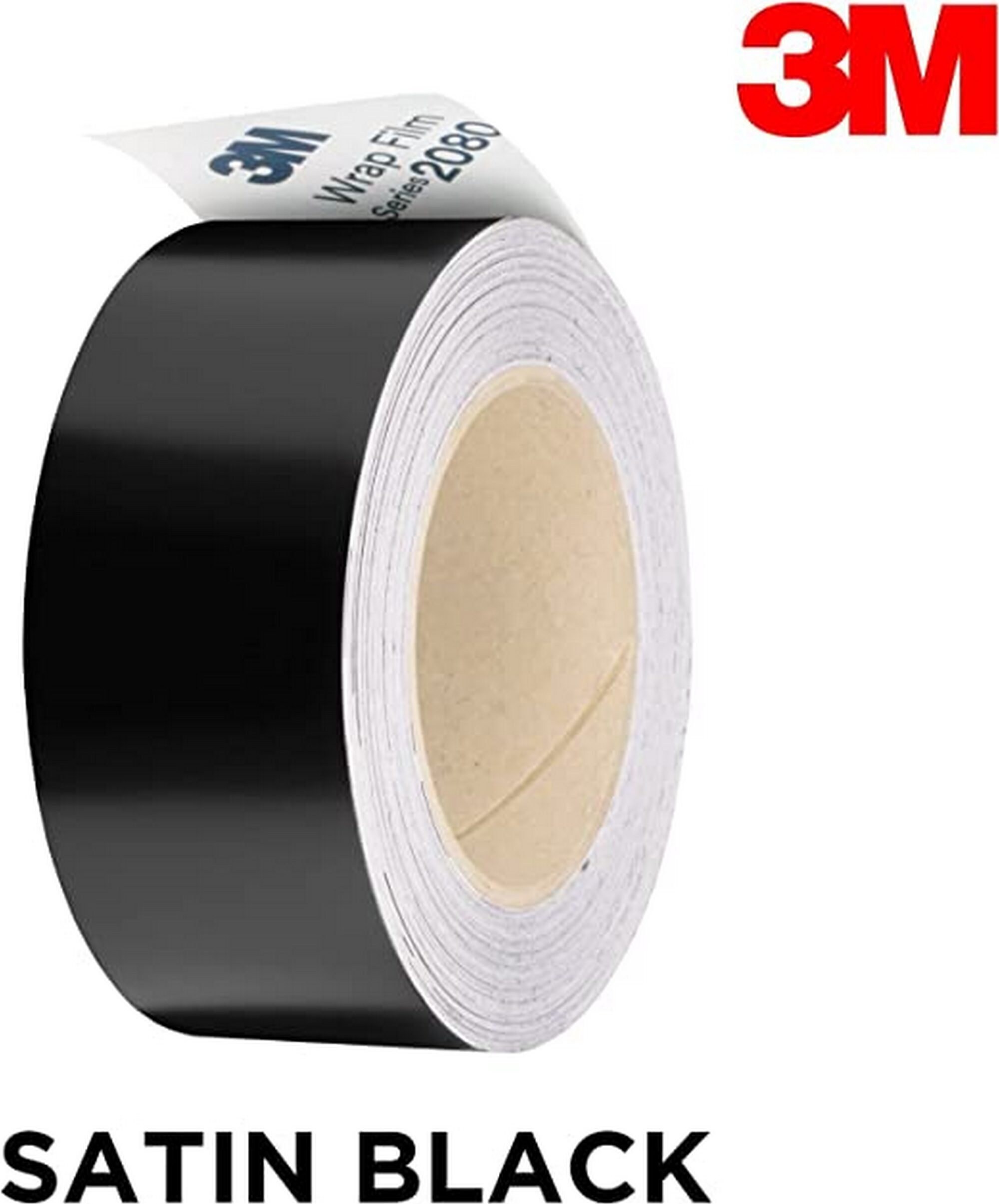 3M Black Vinyl Wrap Film 0.5 Inche 1 Inches 2 Inches 2080 1080 Kit for ...