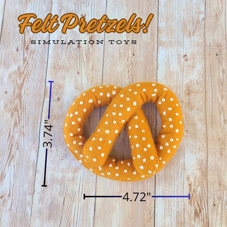 Felt Pretzel in Two Sizes, Simulation Toy, Educational Toys. - Etsy