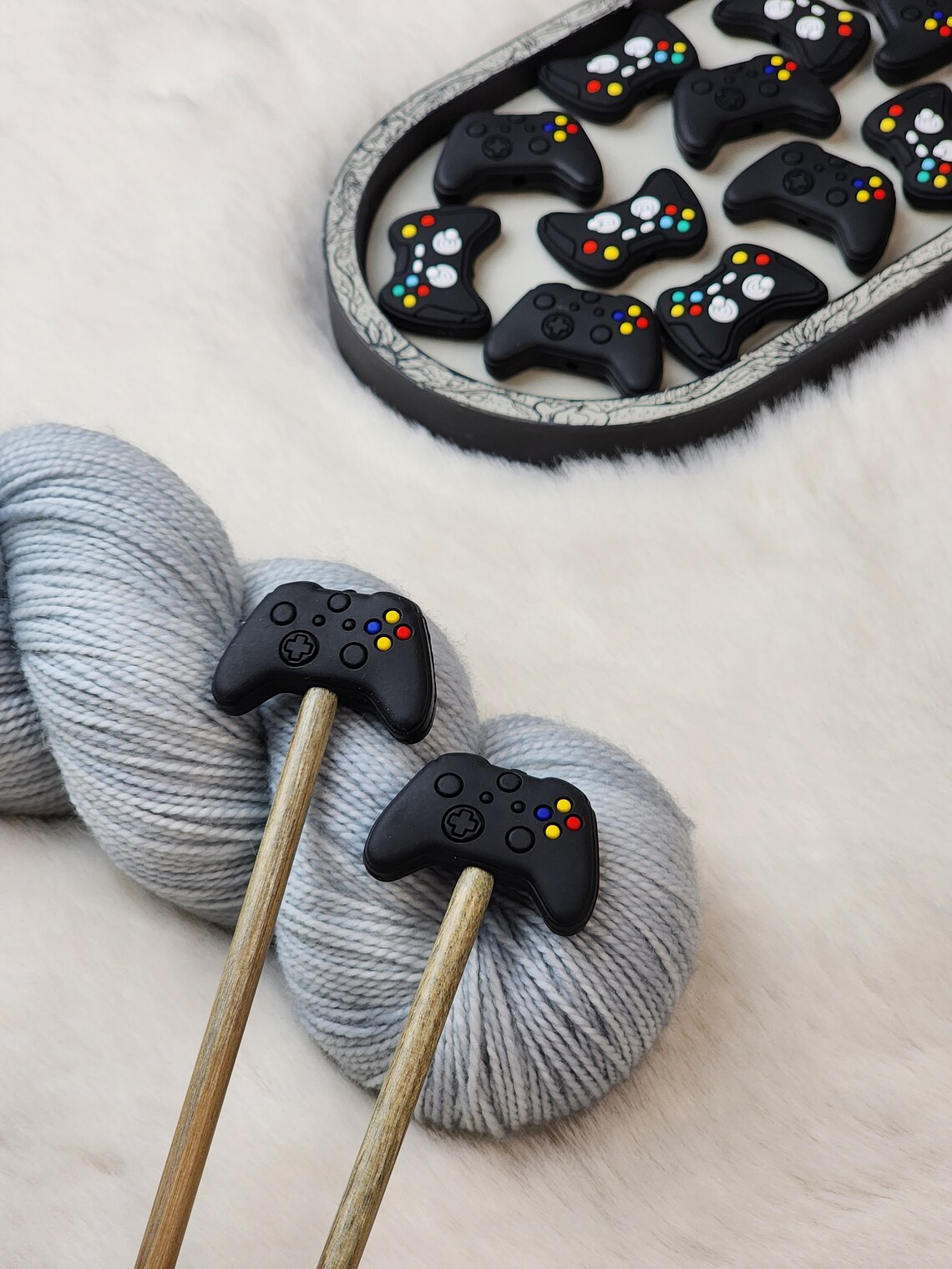 Game Controller Stitch Stopper Set | Knitting Tool | Needle Stopper ...