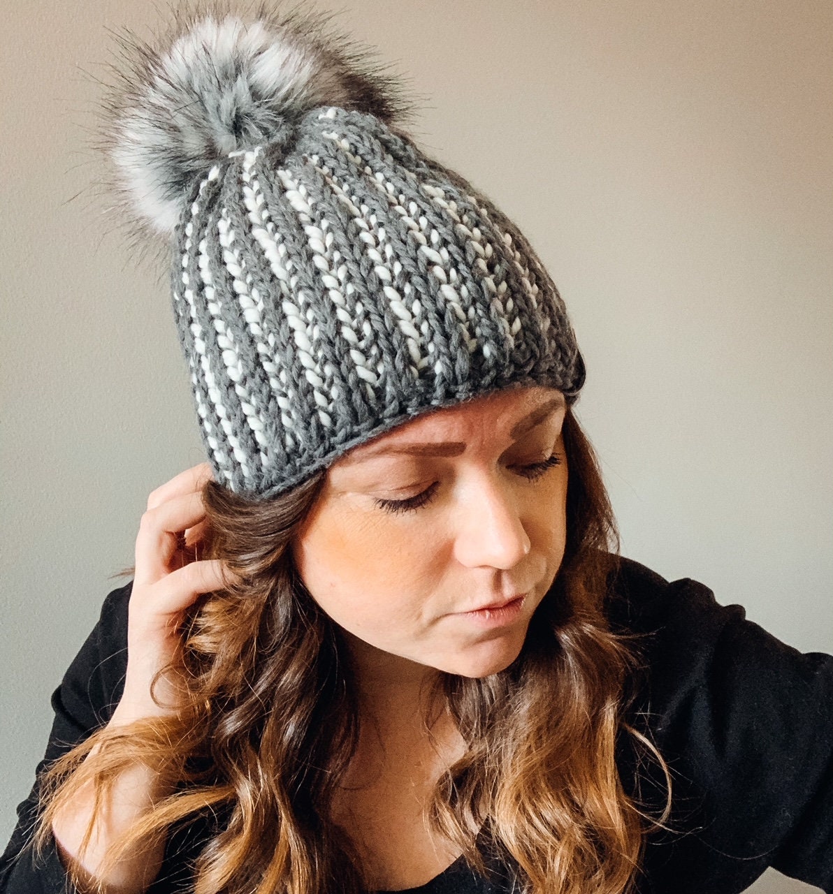 KNITTING PATTERN the High Rise Toque // Chunky Ribbed Knit | Etsy