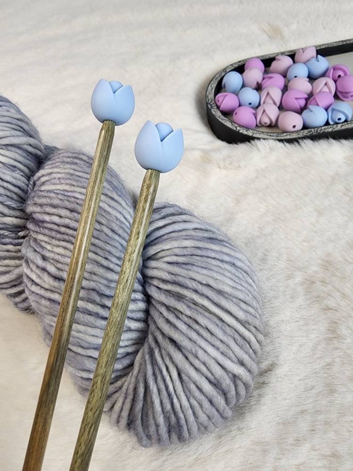 Tulip Stitch Stopper Set | Knitting Tool | Needle Stopper | Accessory ...