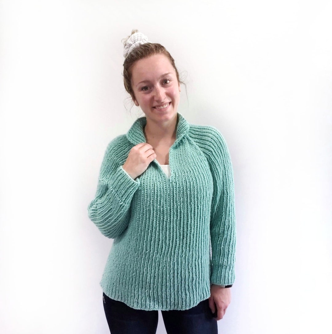 KNITTING PATTERN - the Snuggle Bug Sweater // Knit Sweater Pattern ...