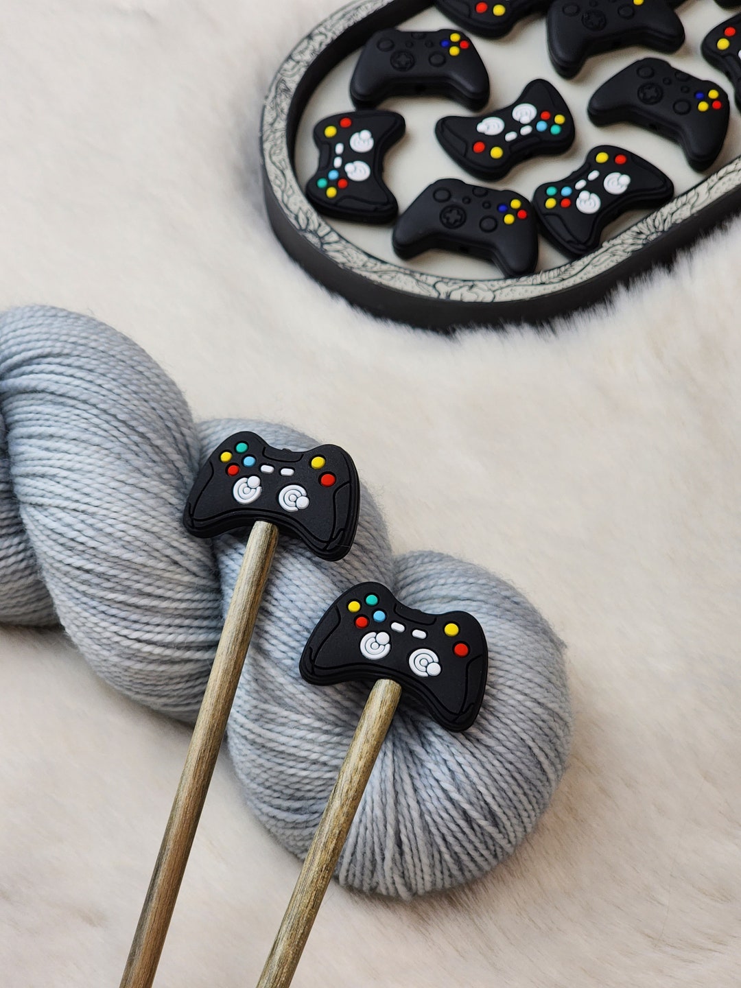 Game Controller Stitch Stopper Set | Knitting Tool | Needle Stopper ...