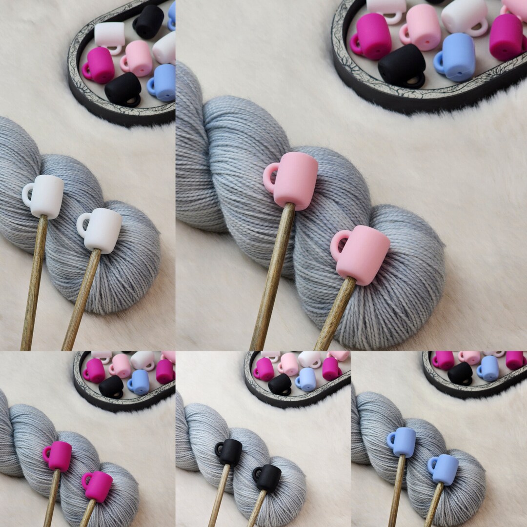 Mug Stitch Stopper Set Knitting Tool Needle Stopper Accessory Maker ...