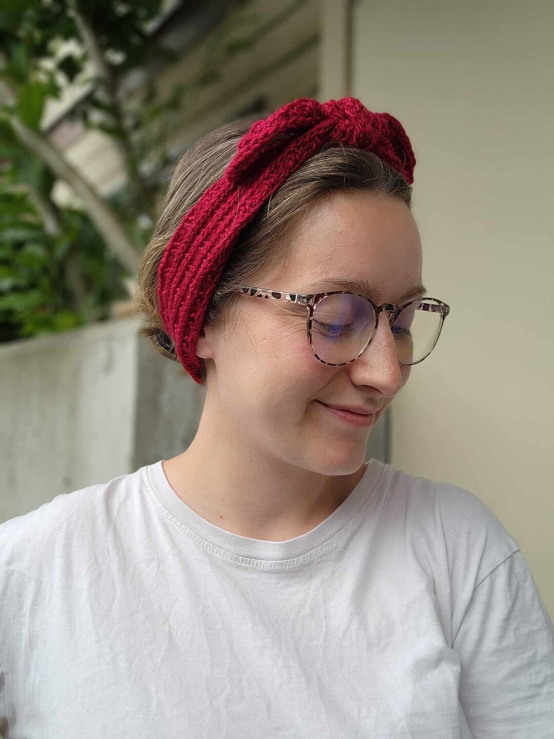 The Waffle Head Wrap - KNITTING PATTERN // Knit Headband Pattern, Women ...