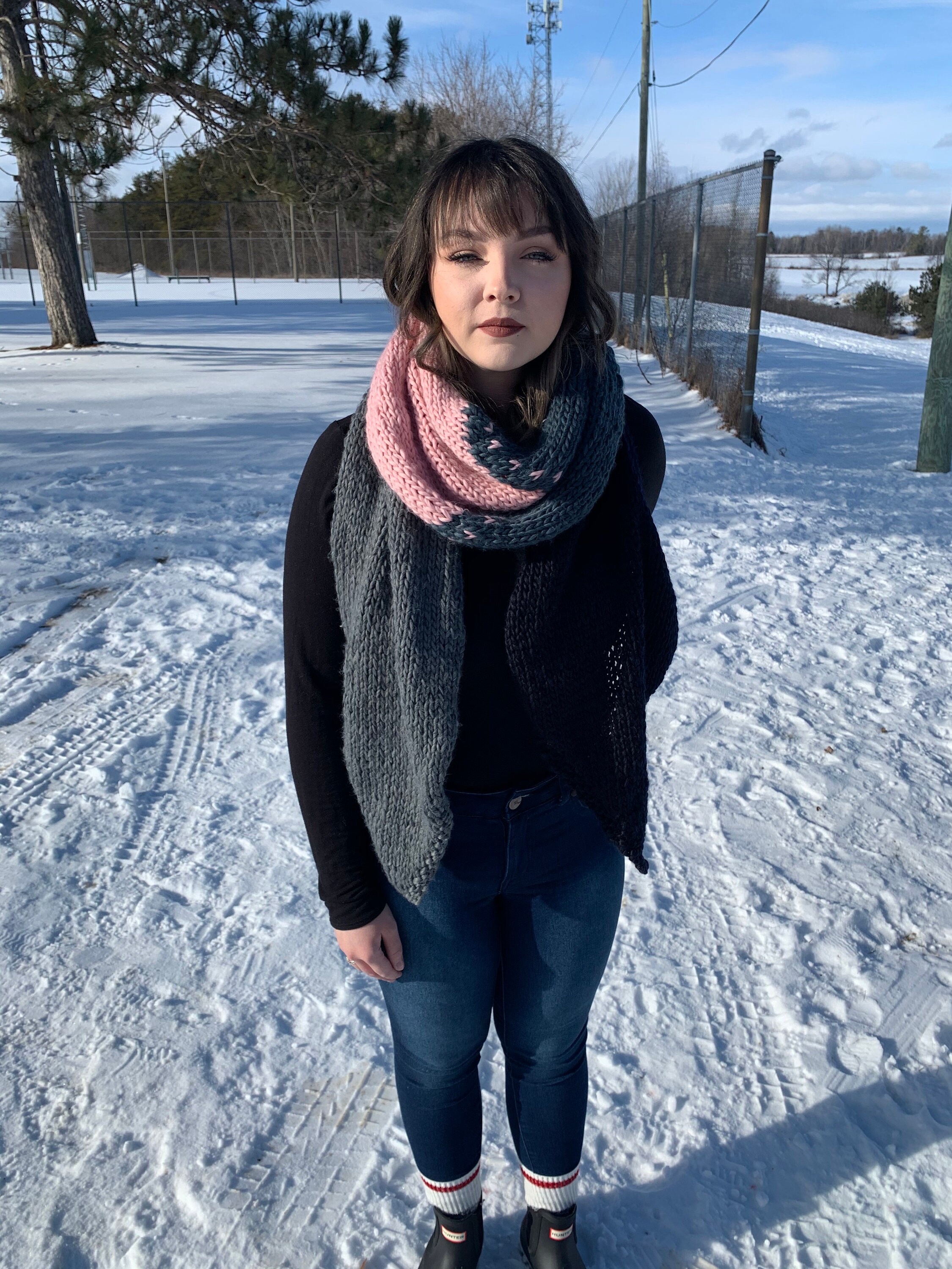 KNITTING PATTERN the Right Direction Scarf // Knit Scarf | Etsy