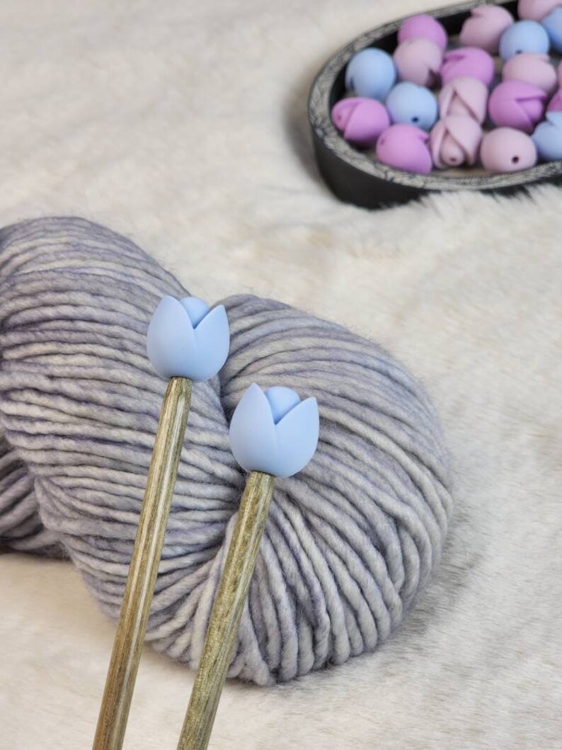 Tulip Stitch Stopper Set | Knitting Tool | Needle Stopper | Accessory ...