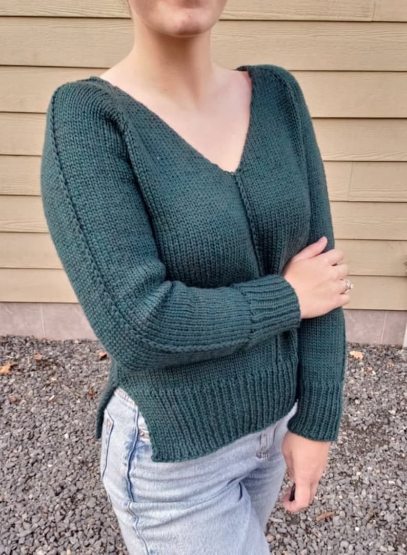 KNITTING PATTERN - the Compass Sweater Lite // Knit Sweater Pattern ...