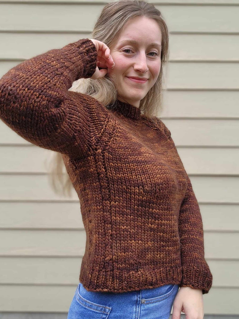 KNITTING PATTERN - the Cozy Cable Raglan // Knit Sweater Pattern, Long ...