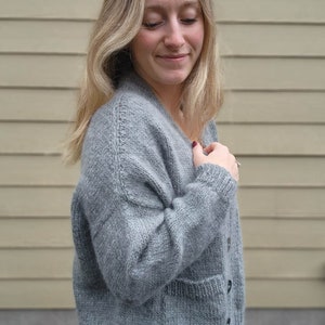 KNITTING PATTERN - the Kal Cardigan // Knit Sweater Pattern, Long ...