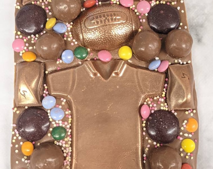 Chocolate Rugby Ball - Etsy UK