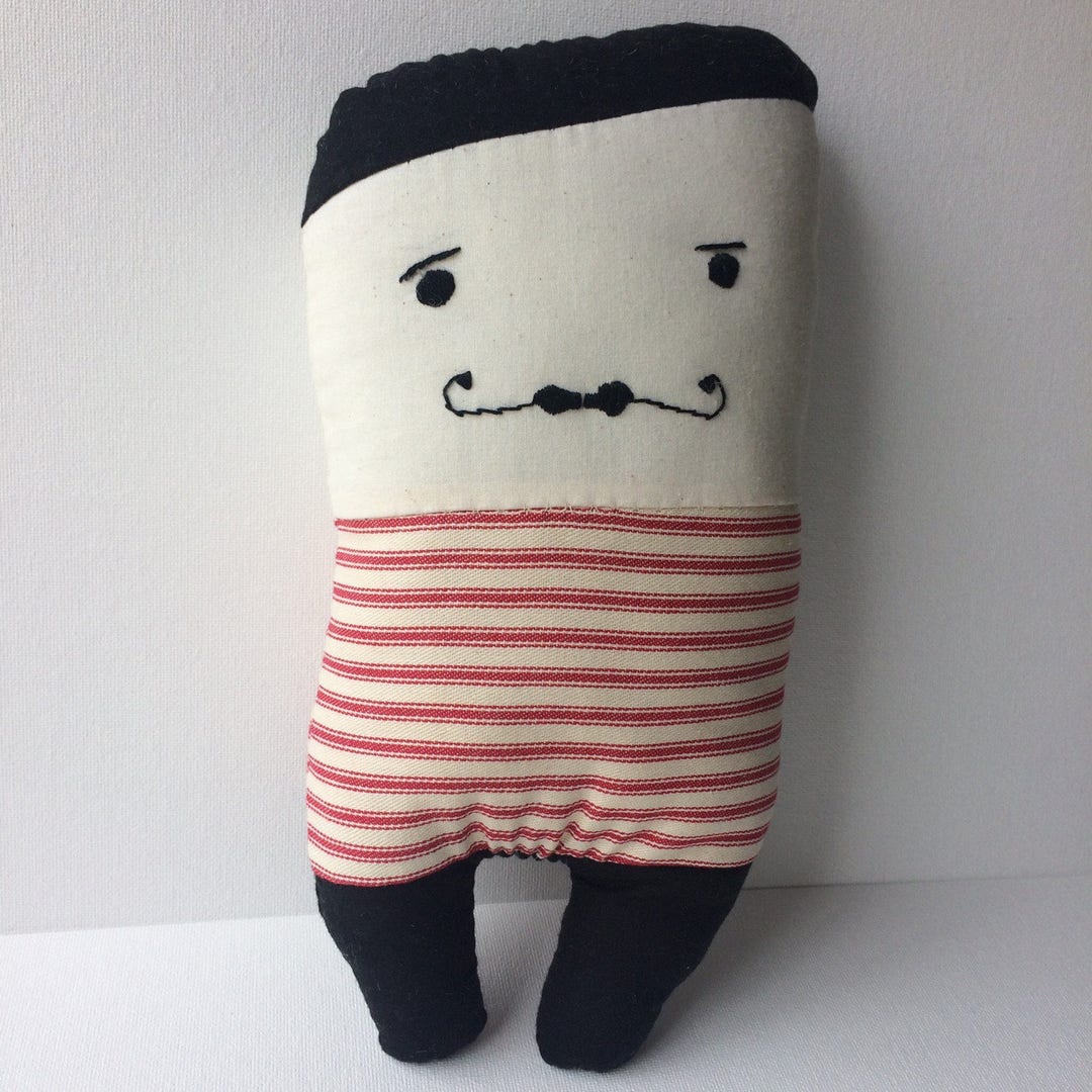 Frenchie Plush Toy | Fort Softie | France Guy Heirloom Doll - Etsy