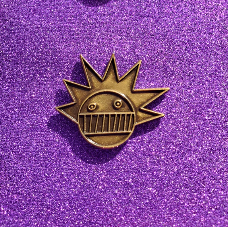 Ween Boognish Pin - Raw Antique Silver and Antique Gold - Etsy