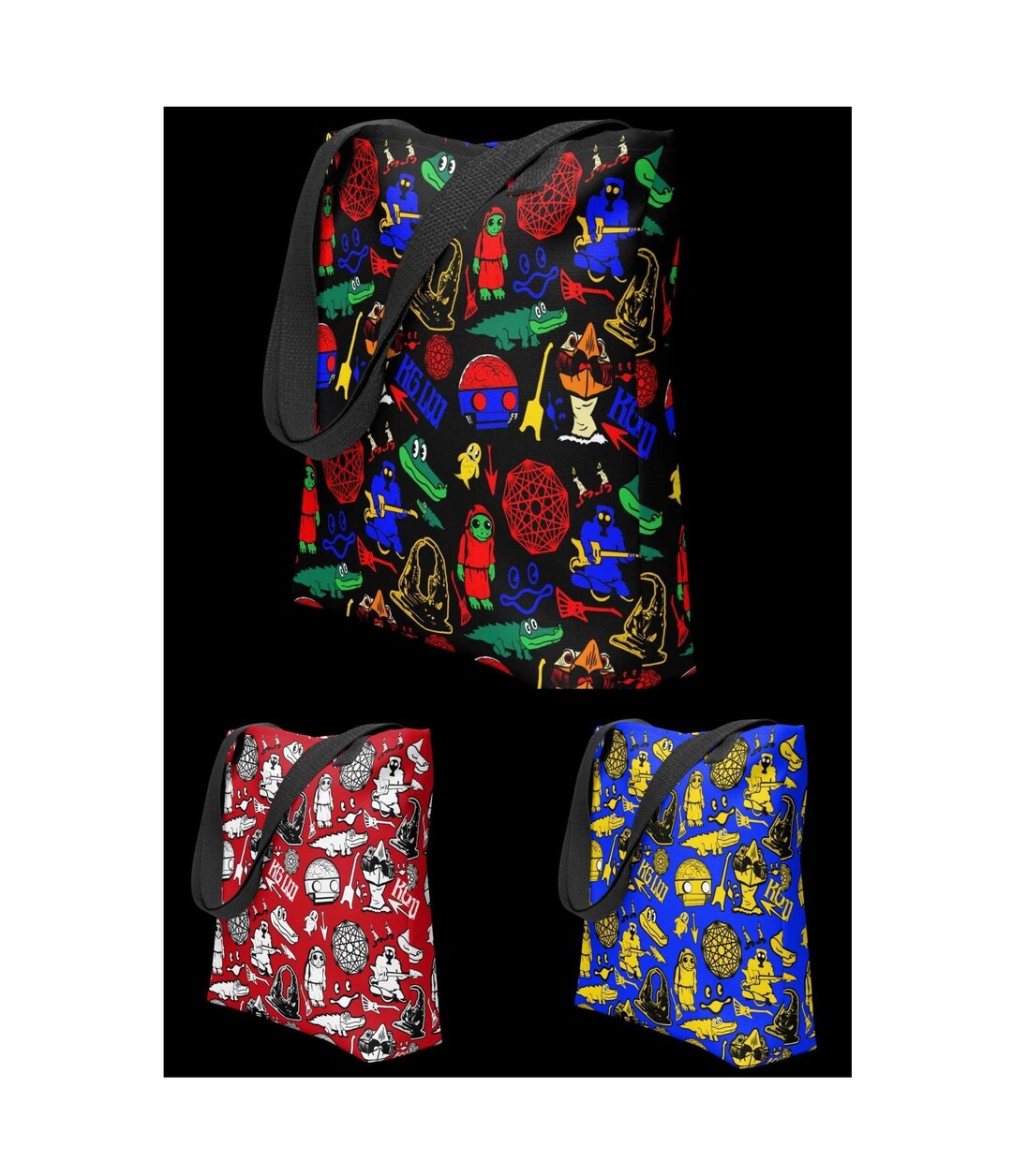 KGLW King Gizzard and the Lizard Wizard Tote Bag Record Tote Collab ...