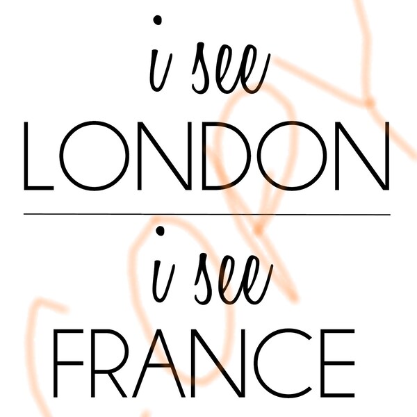 I See London I See France - Etsy