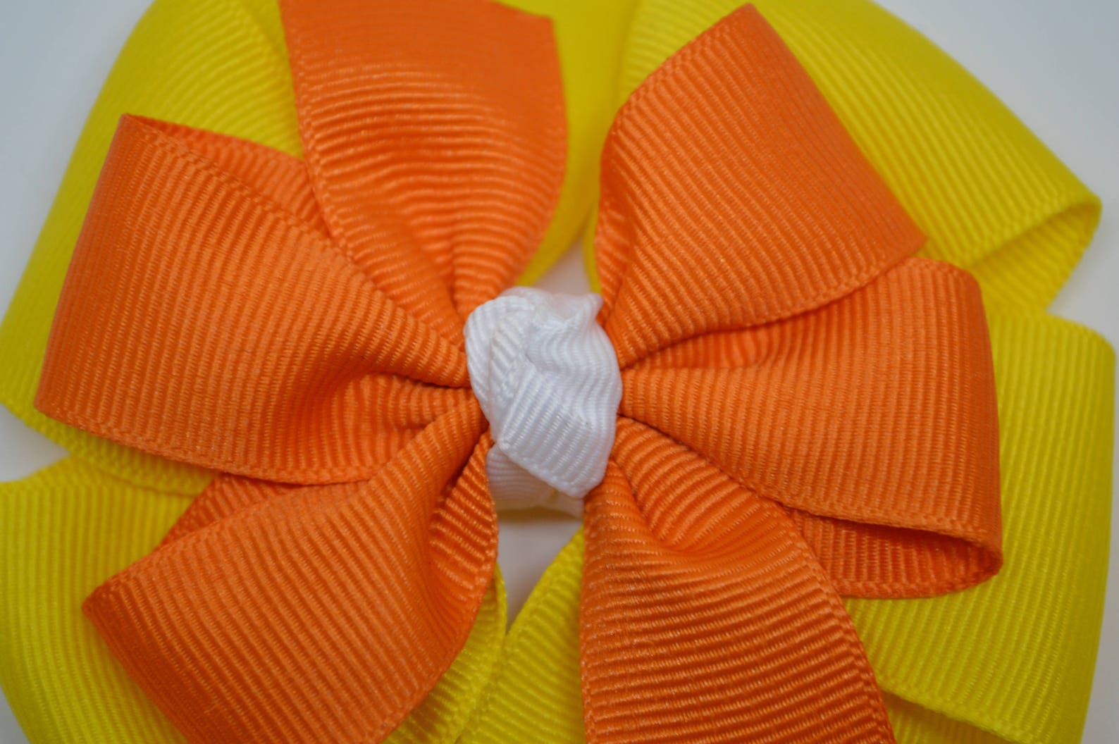 Candy Corn Hair Bow Candy Corn Hair Clip Halloween Hair - Etsy