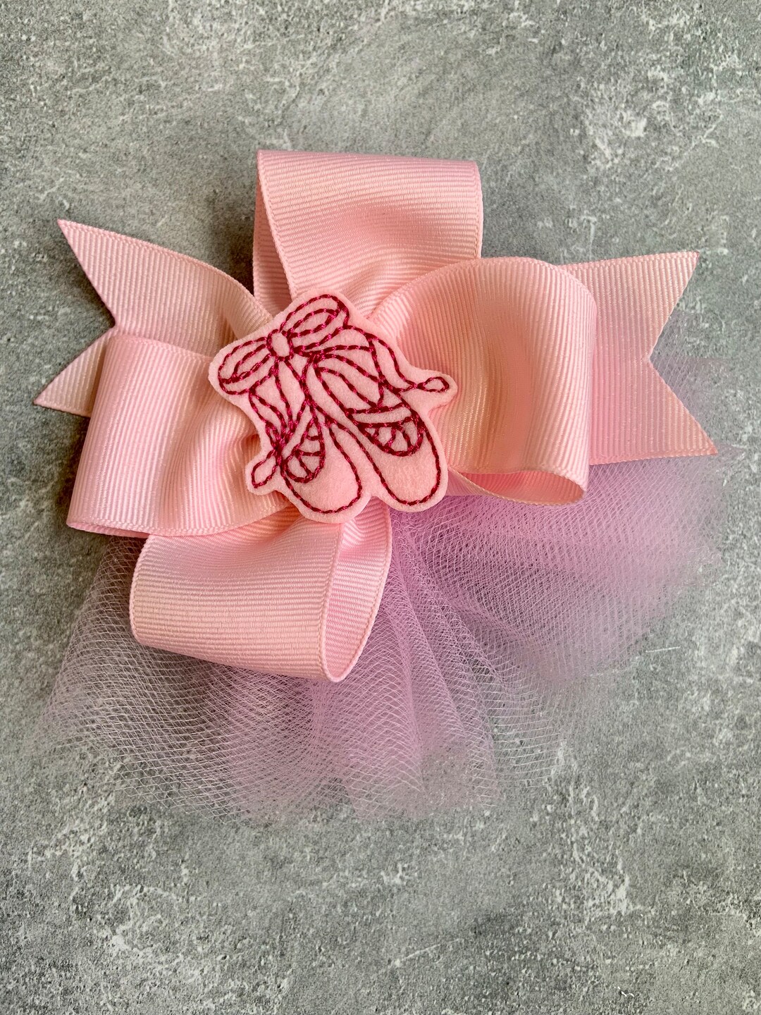 Ballet Bow - Ballerina Hairbow- Ballet Hair Bow - Toddler Dance - Pink ...