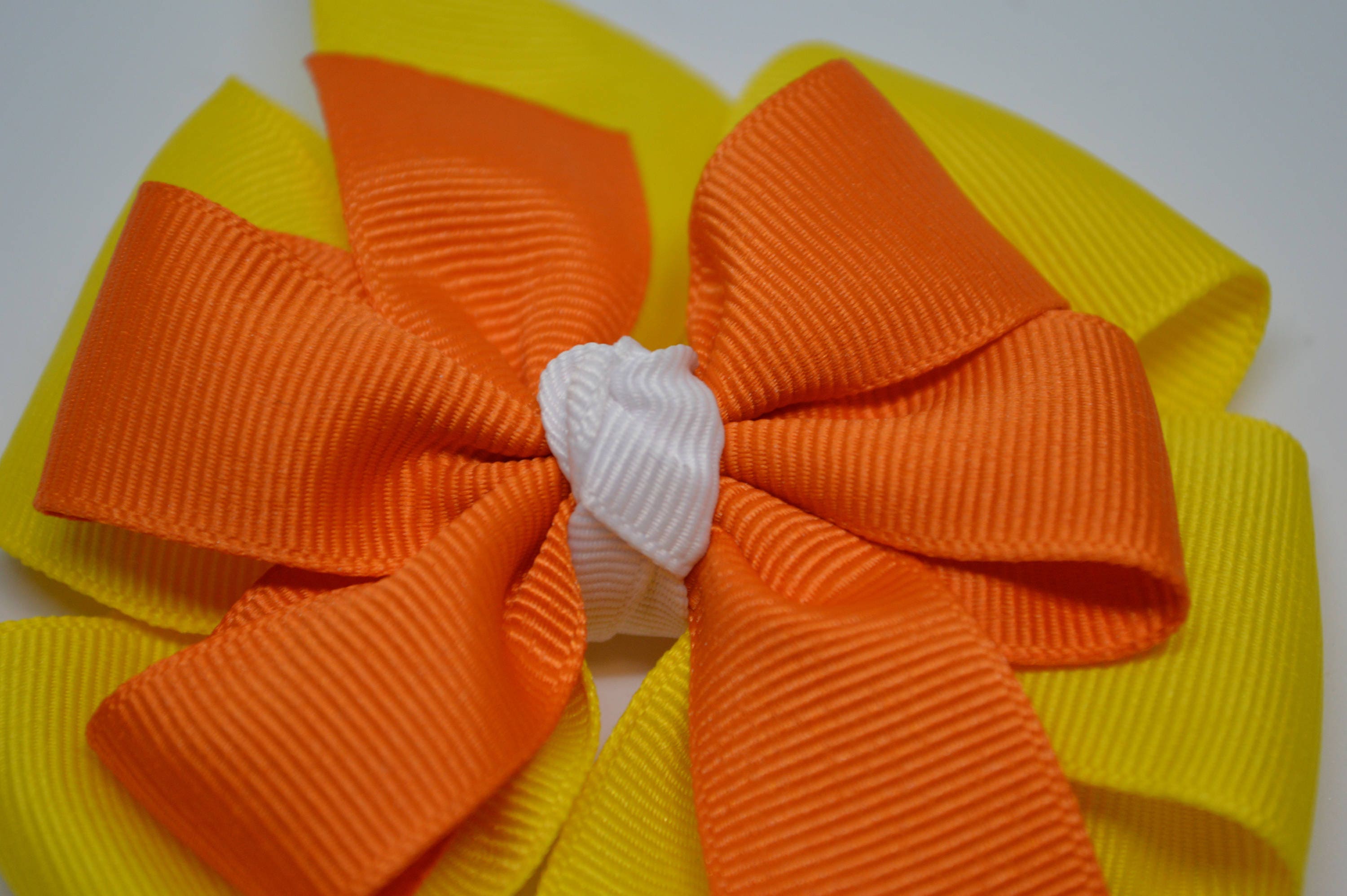 Candy Corn Hair Bow Candy Corn Hair Clip Halloween Hair - Etsy
