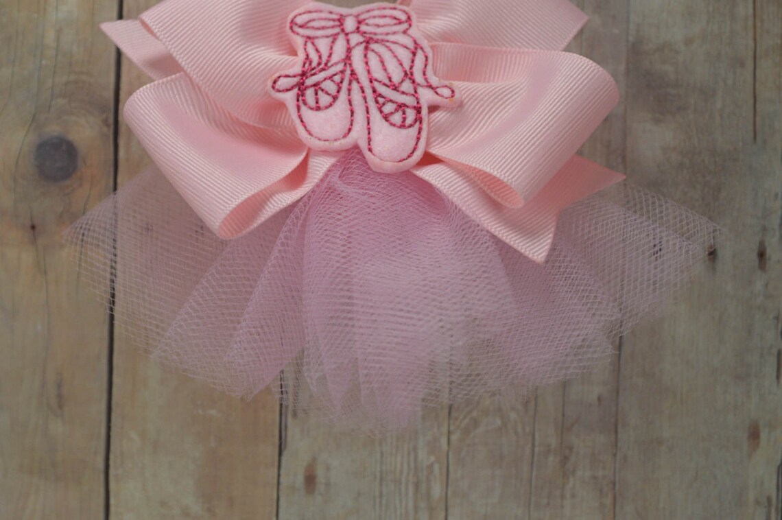 Ballet Bow Ballerina Hairbow Ballet Hair Bow Toddler | Etsy