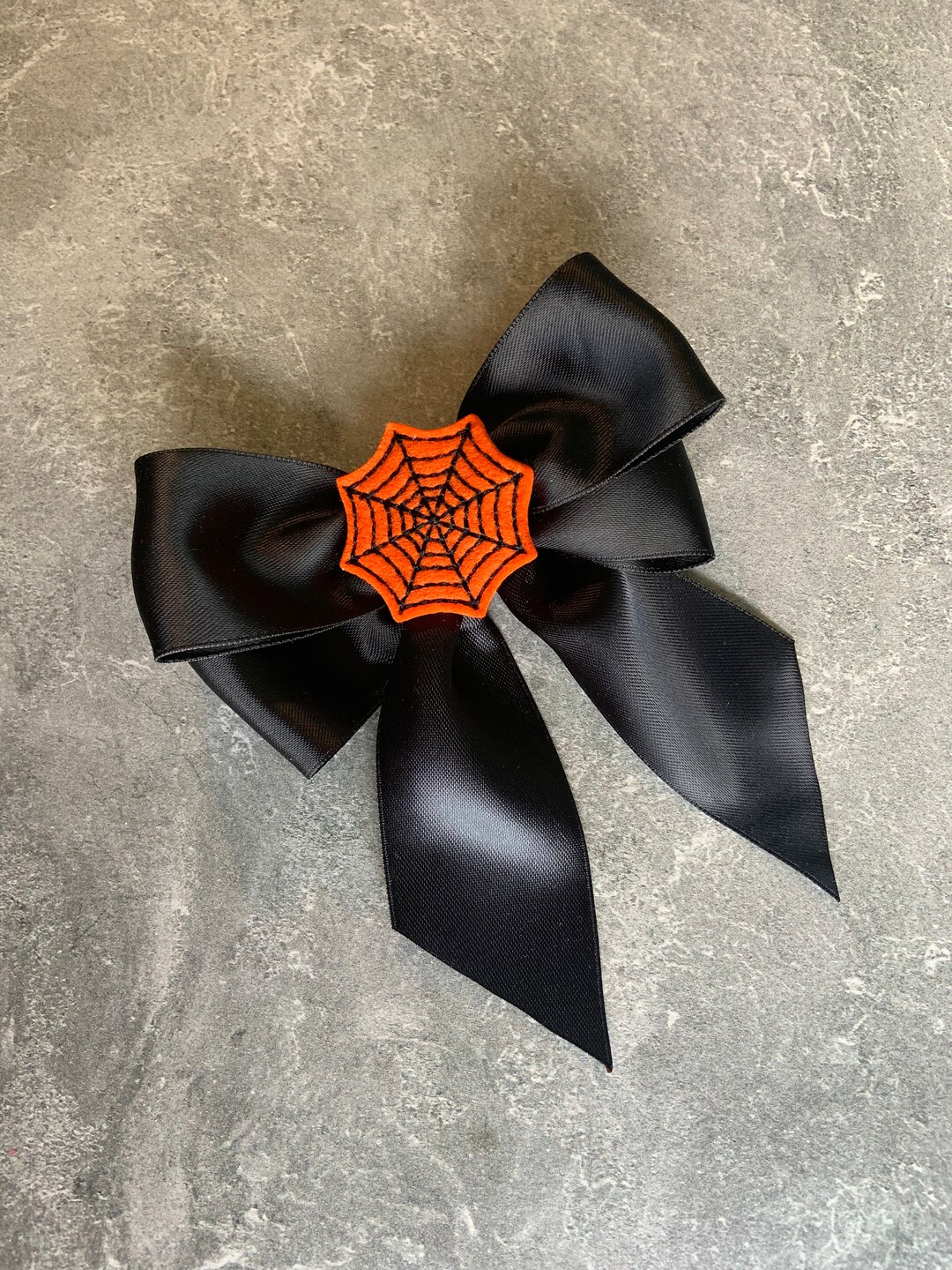 Spider Web Bow - Spider Web Hair Clip - Etsy