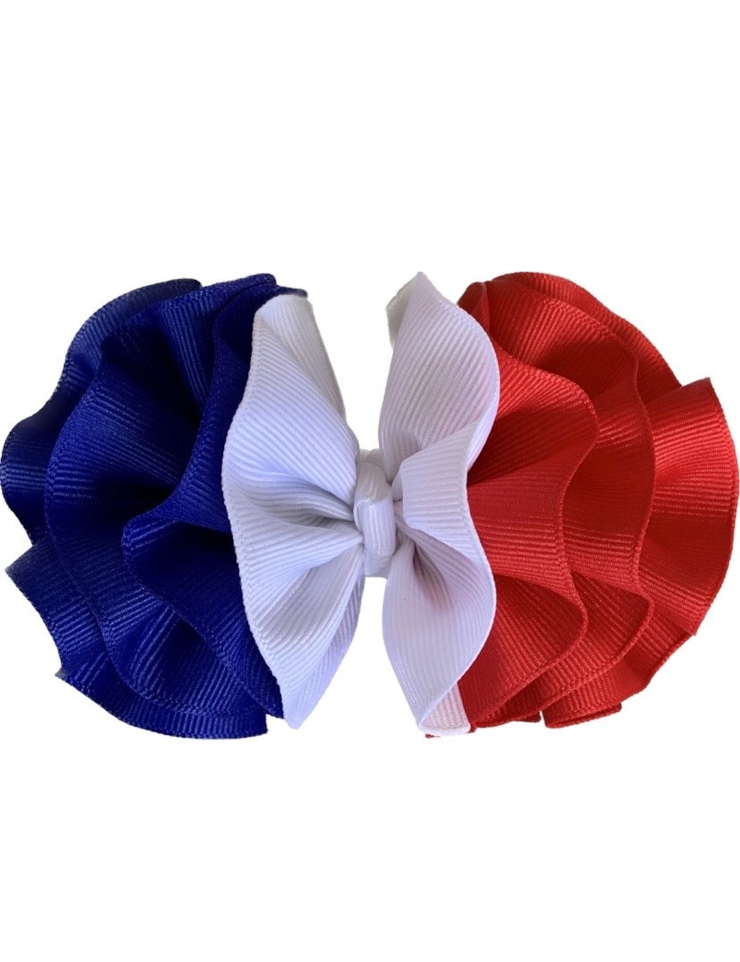 Flag of France Hair Bow - French Flag Hair Bow Clip - Etsy