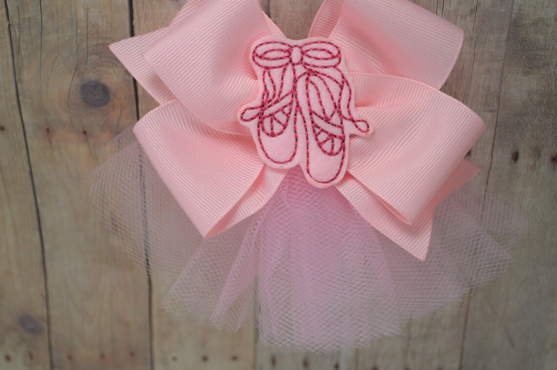 Ballet Bow Ballerina Hairbow Ballet Hair Bow Toddler - Etsy