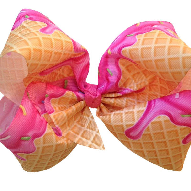 Ice Cream Hair Bow - Etsy