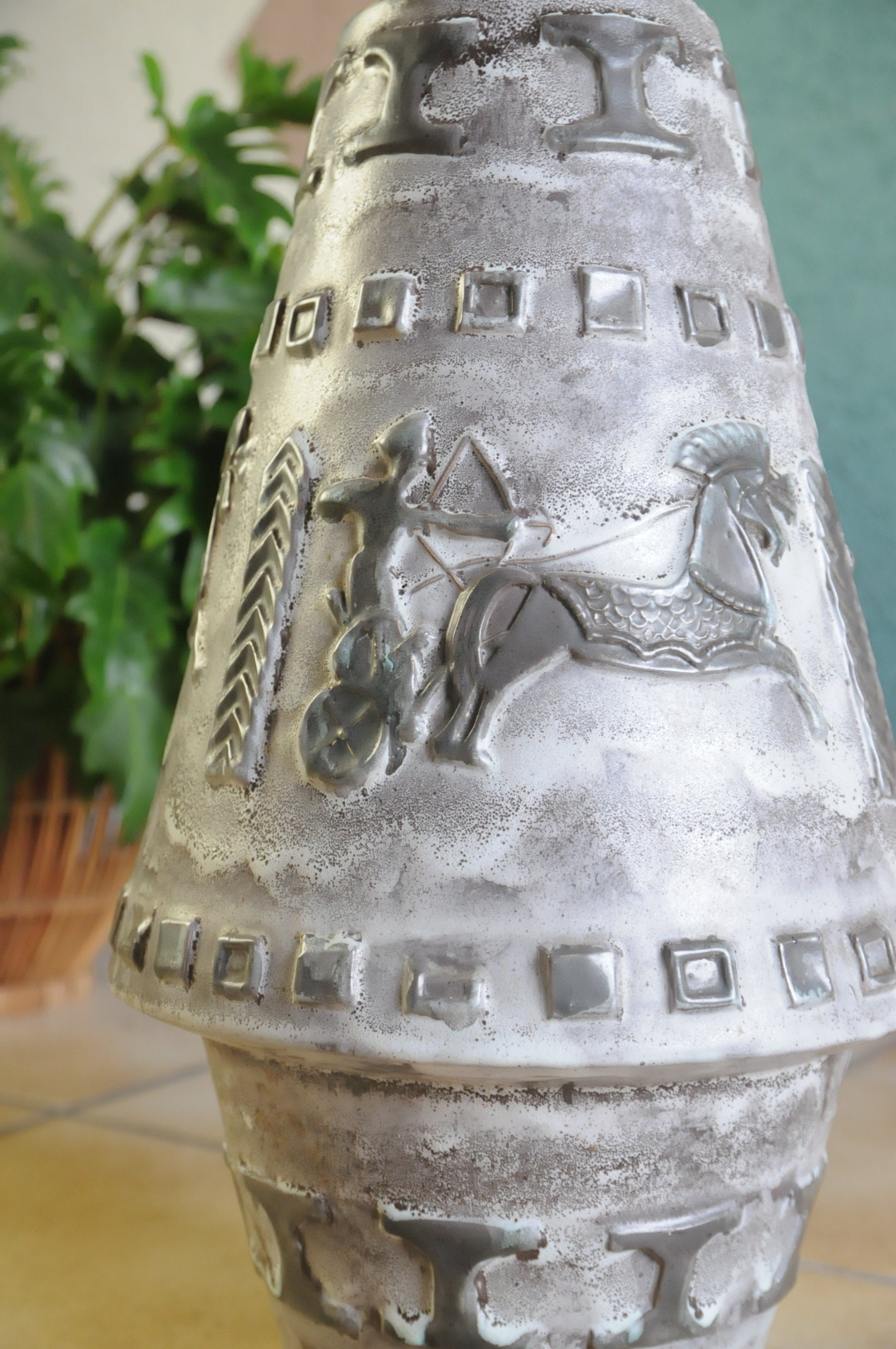 Vintage Floor Vase by Gerhard Walter Brutalism Art Ceramics 60s - Etsy