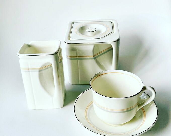 The Cunard Steam Ship Queen Mary Foley Bone China Tea Coffee Set ...