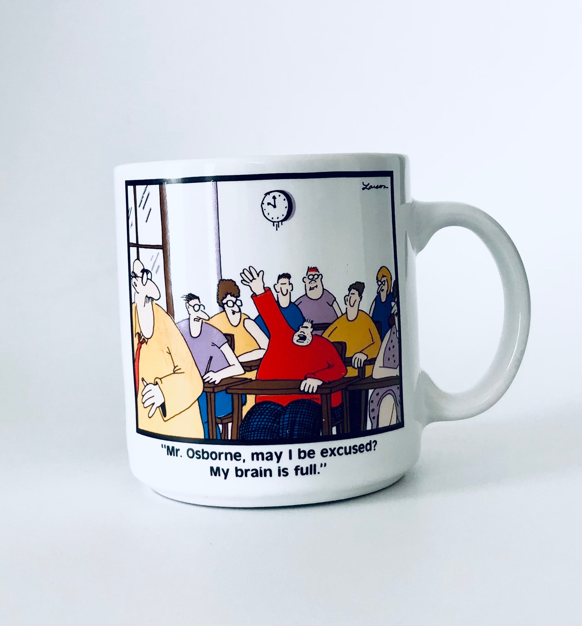 Far Side 1986 Mr. Osborne May I Be Excused My Brain Is Full | Etsy