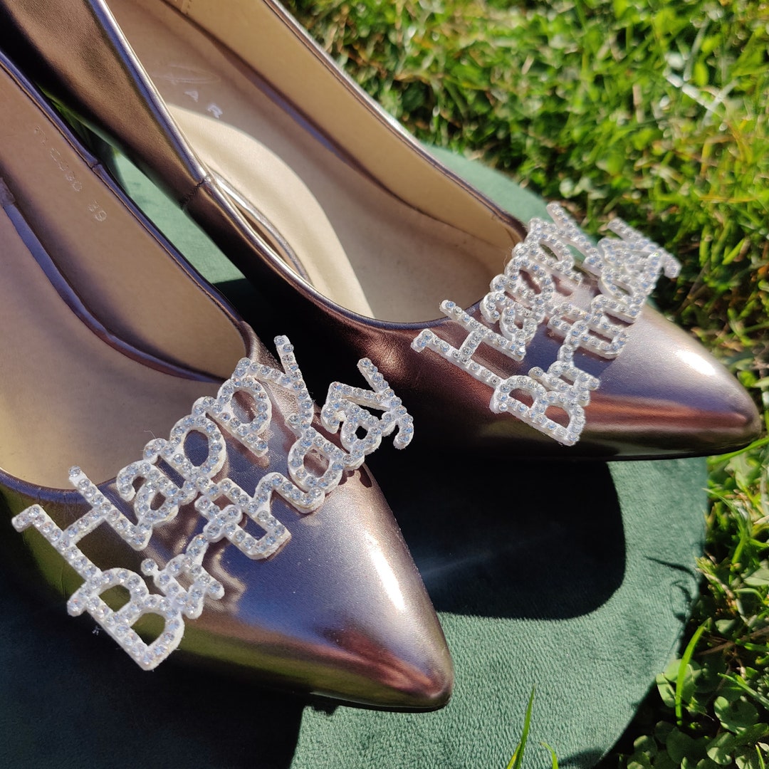 Happy Birthday Shoe Clips - Etsy