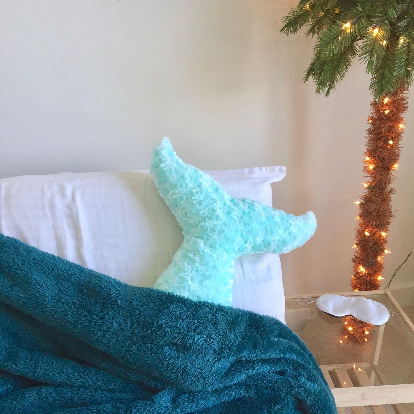 Mermaid Decor Pillow Tail Room Decor Bedroom Nursery Dorm | Etsy
