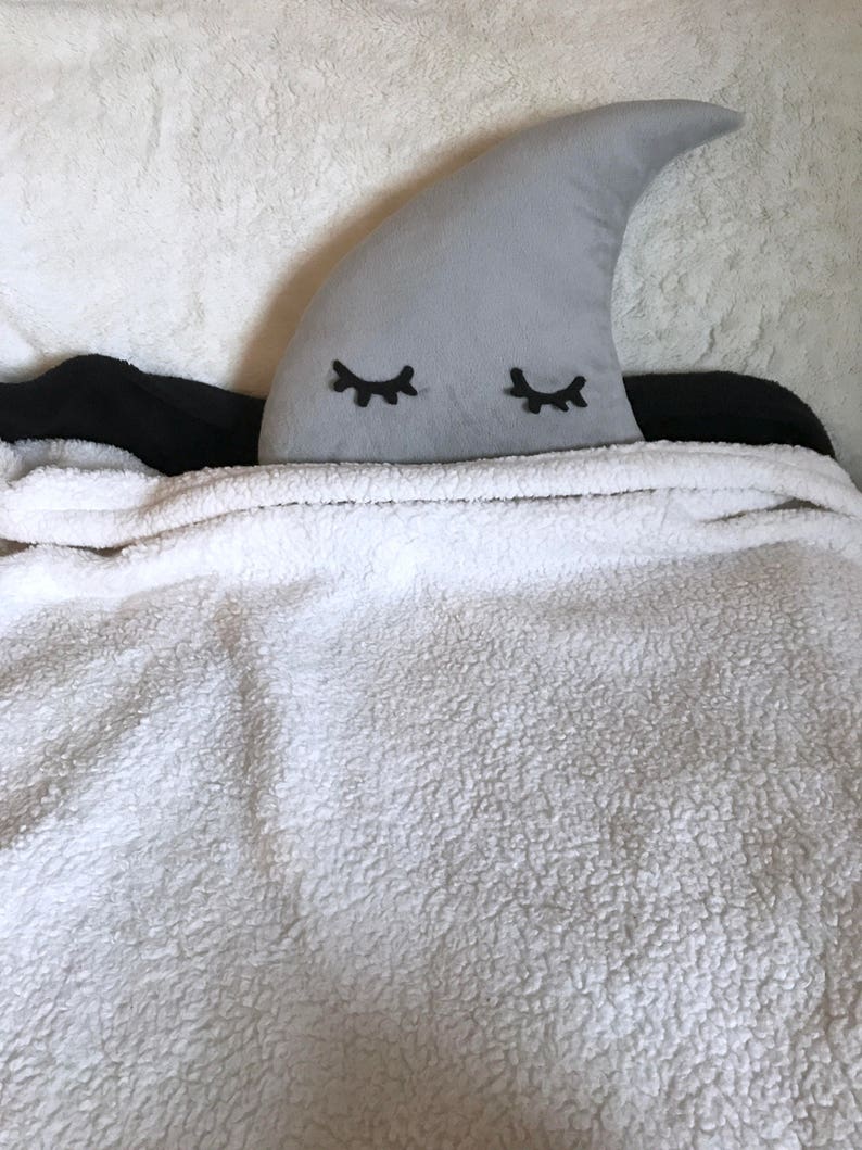Shark Fin Pillow Sleepy Room Decor Ocean Under the Sea Pillows | Etsy