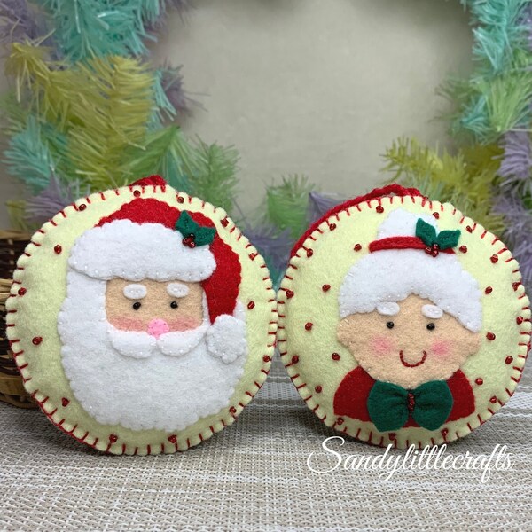 Felt Santa Claus - Etsy